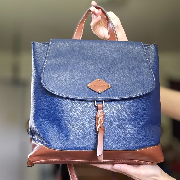St. John's Bay | Bags | St Johns Bay Soft Faux Leather Blue And Brown ...